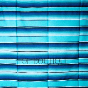 Mexican Serape Sarape ZARAPE Blanket Saltillo BLUE 2 - Etsy
