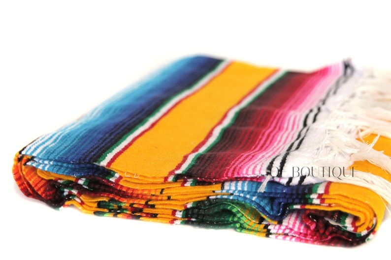 Mexican Serape Sarape Blanket Saltillo MULTI YELLOW Pattern - Etsy