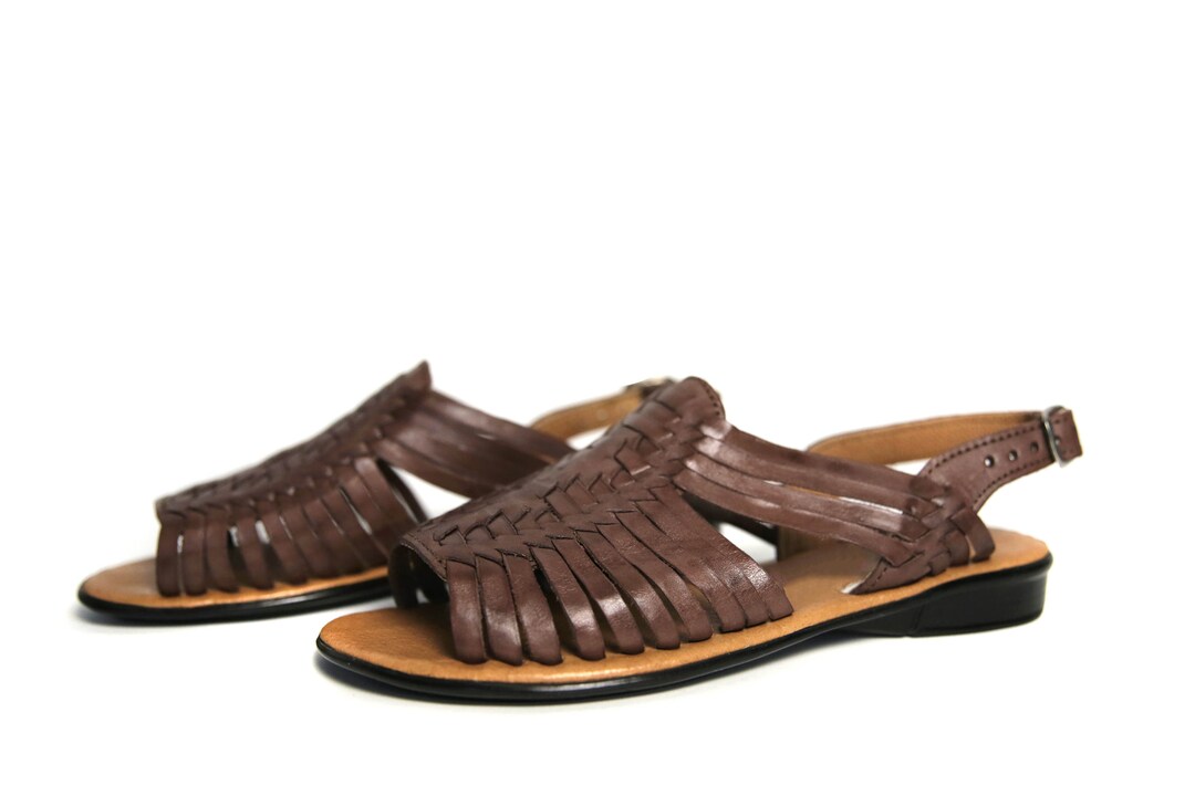 CLASSIC Women's Mexican Huarache Sandals - BROWN #28 - All Sizes ...