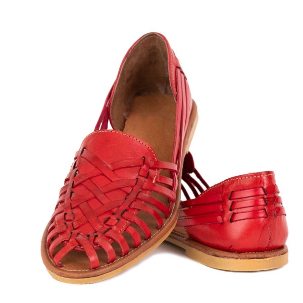 Red Sandals - Etsy