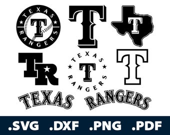 Texas rangers svg | Etsy