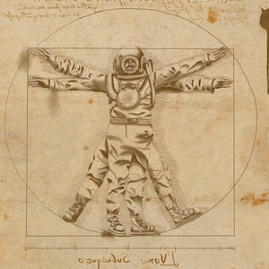 Davinci's Deep Sea Man - Etsy