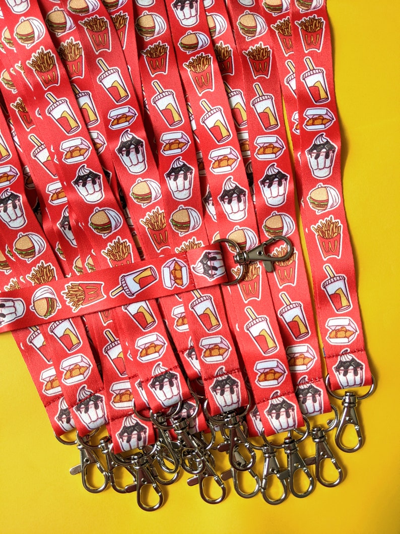 Fast Food Lanyard - Etsy