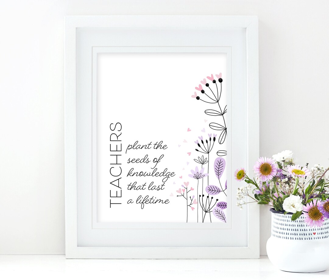 Teacher Appreciation Gift, Teachers Plant the Seeds of Knowledge ...