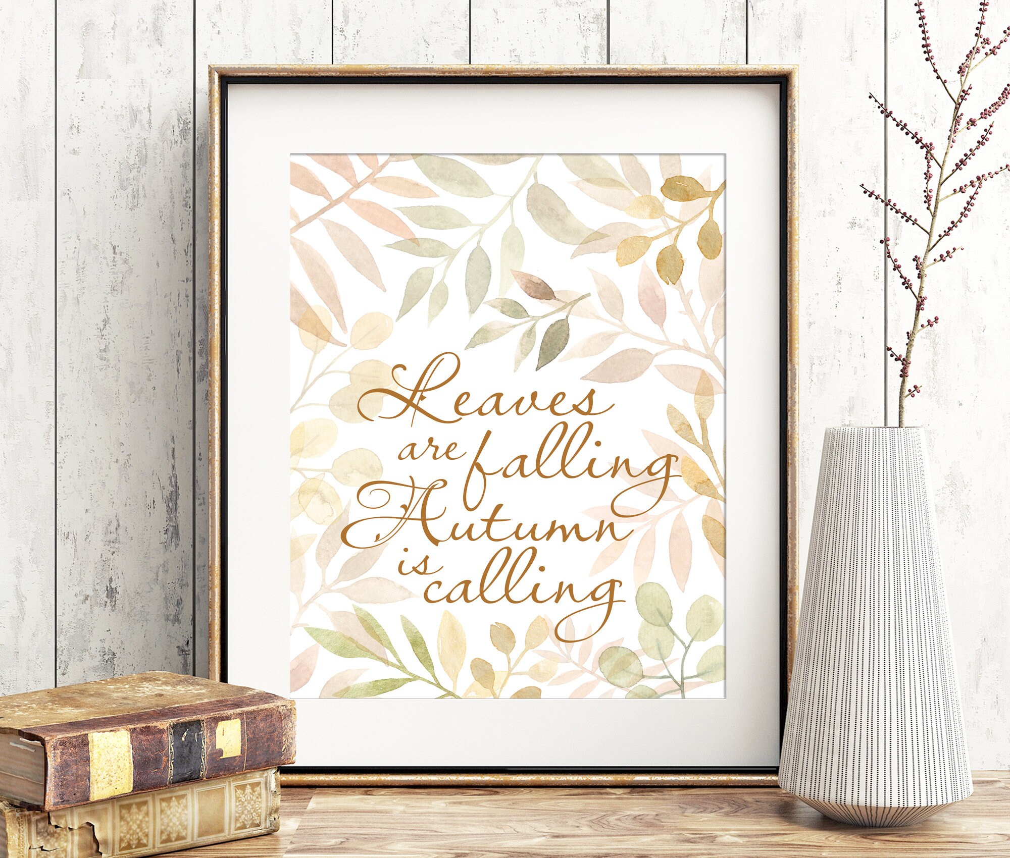 Leaves Are Falling Autumn is Calling PRINTABLE, Autumn Decoration and ...