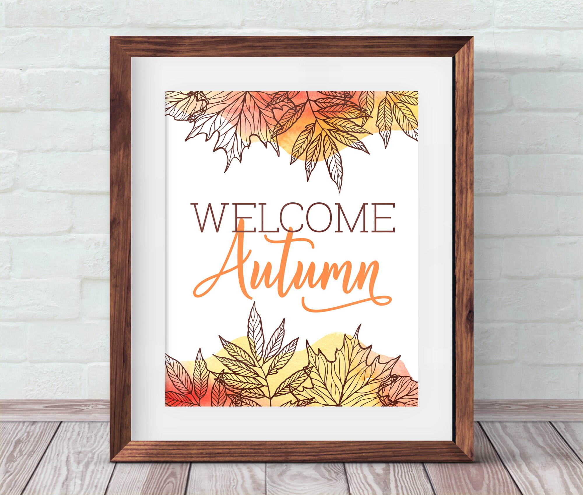 WELCOME AUTUMN Printable for Fall Table Decor and Autumn Decoration ...