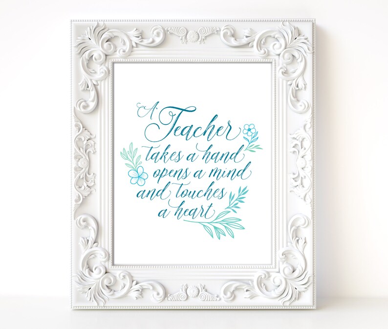 PRINTABLE Teacher Gift A Teacher Takes A Hand End of Year | Etsy