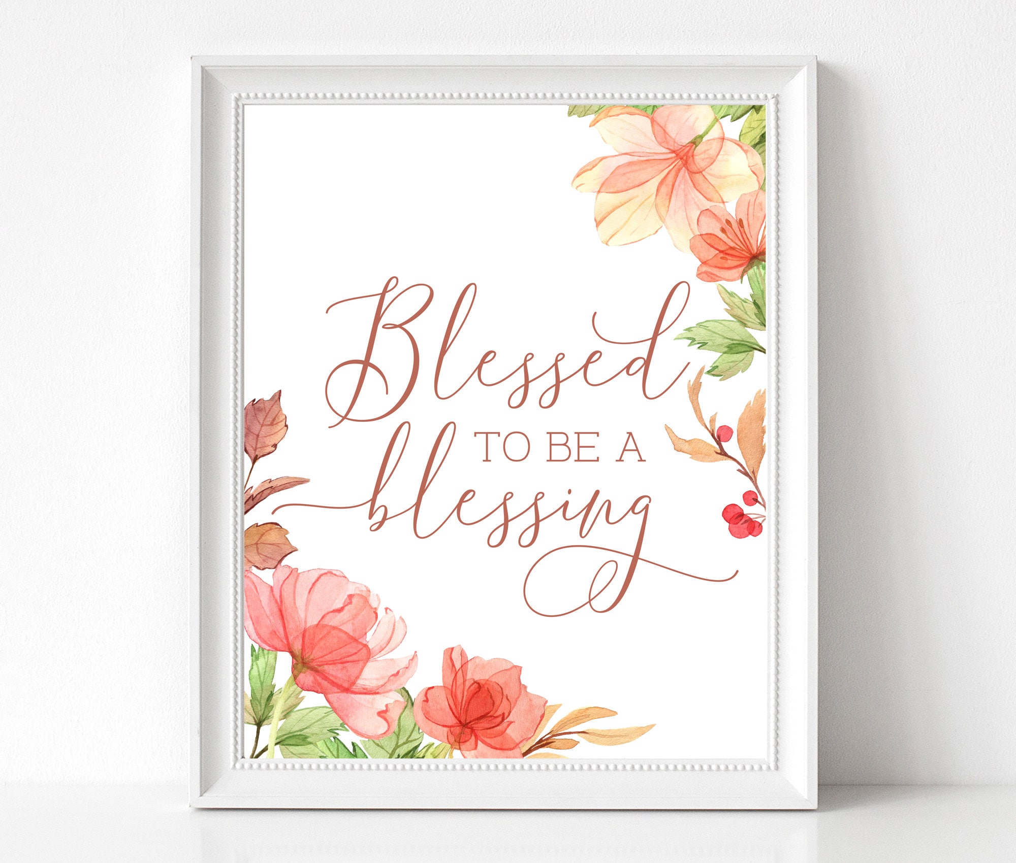 Blessed to Be A Blessing PRINTABLE, Biblical Wall Art and Christian ...