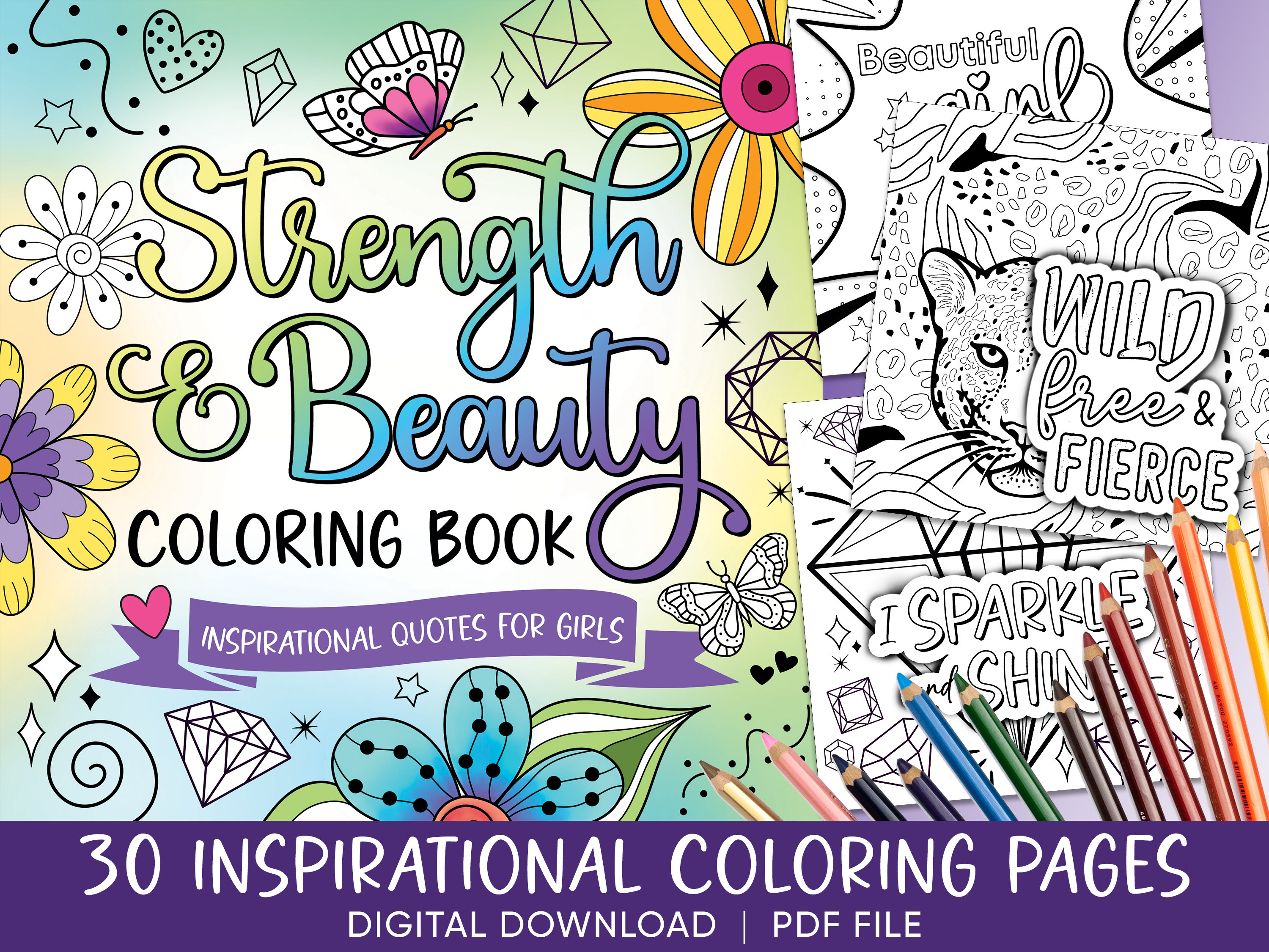 Printable Coloring Pages for Kids, Girls Coloring Book With ...