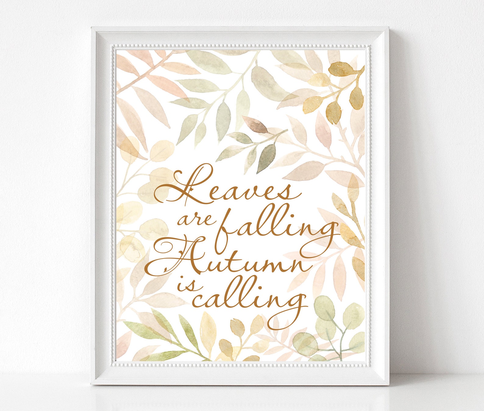 Leaves Are Falling Autumn is Calling PRINTABLE, Autumn Decoration and ...