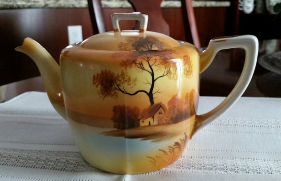 Noritake Tree in the Meadow Tea Pot | Etsy