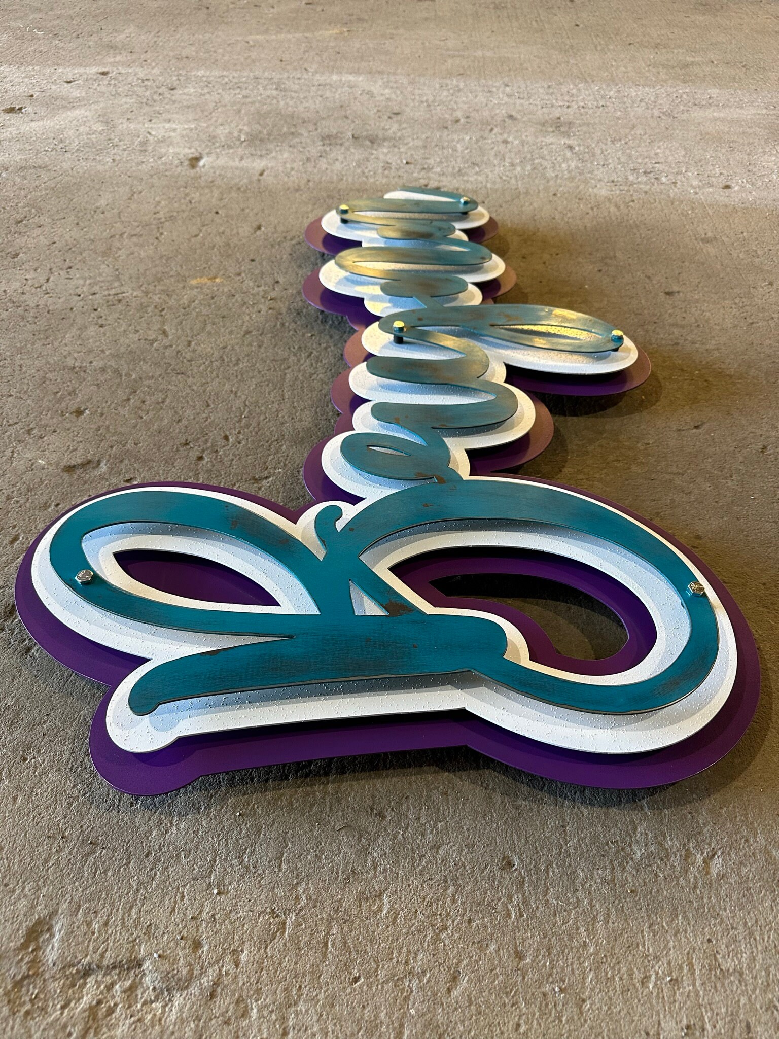 Triple Layer Metal Sign - Etsy