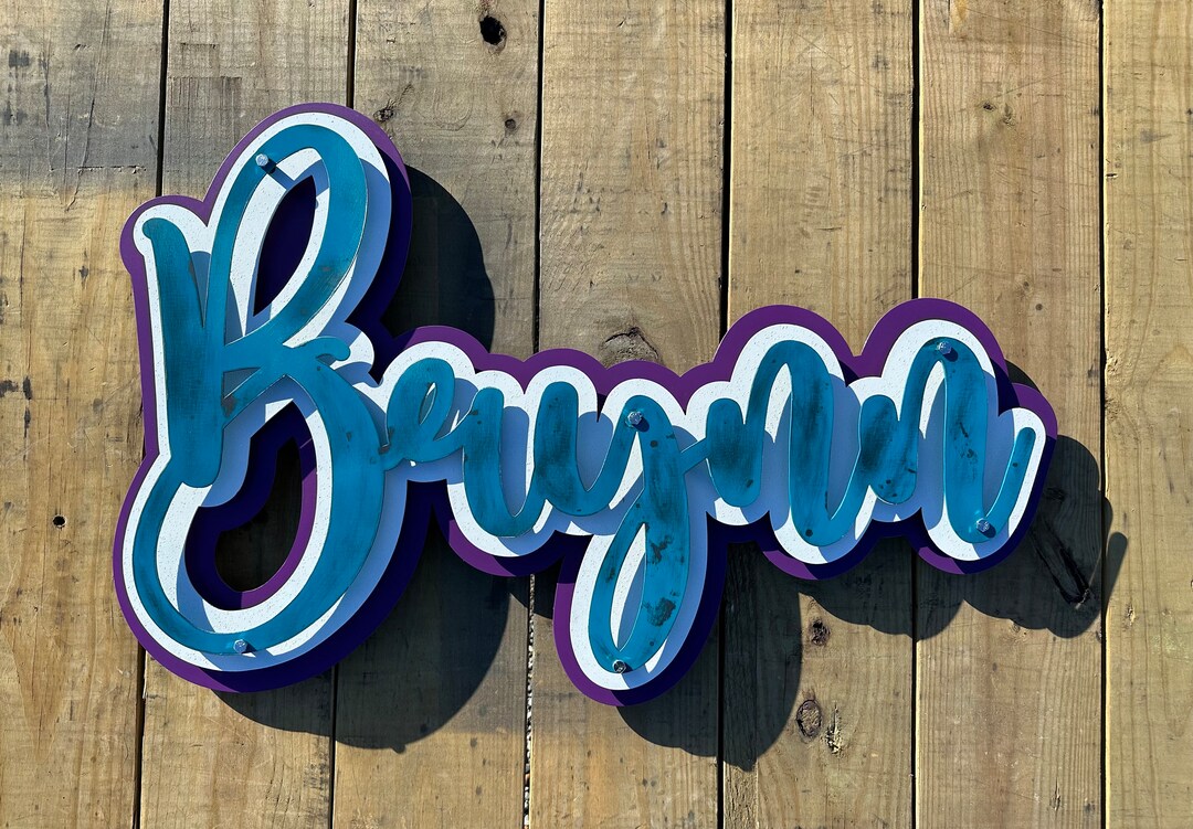 Triple Layer Metal Sign - Etsy