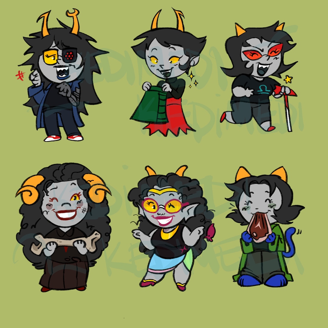 Homestuck Beta Troll Charms - Etsy