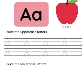 26 Printable Trace the Alphabet Worksheets english for Preschool and ...