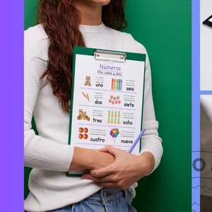 Tracing and Matching Numbers 1-10 Printable Worksheet in Spanish ...