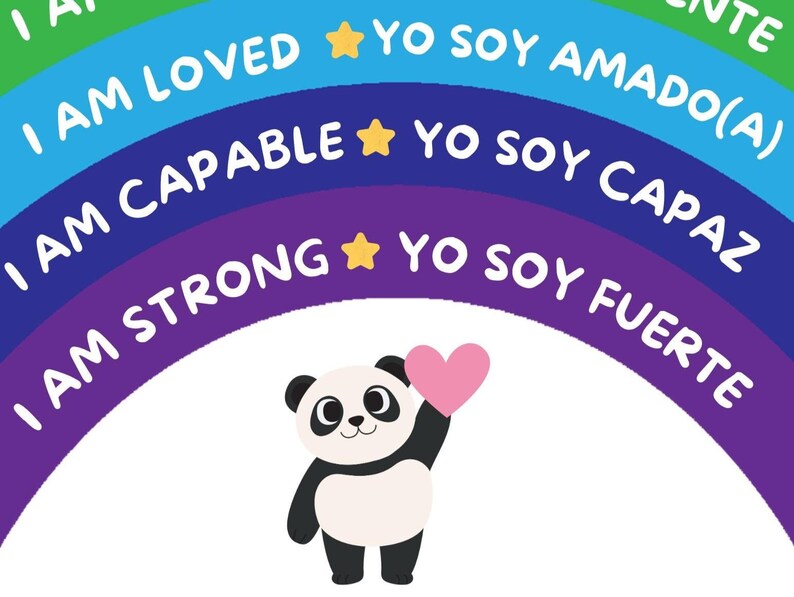 Feelings, Emotions, and Affirmations Bilingual Educational Posters ...