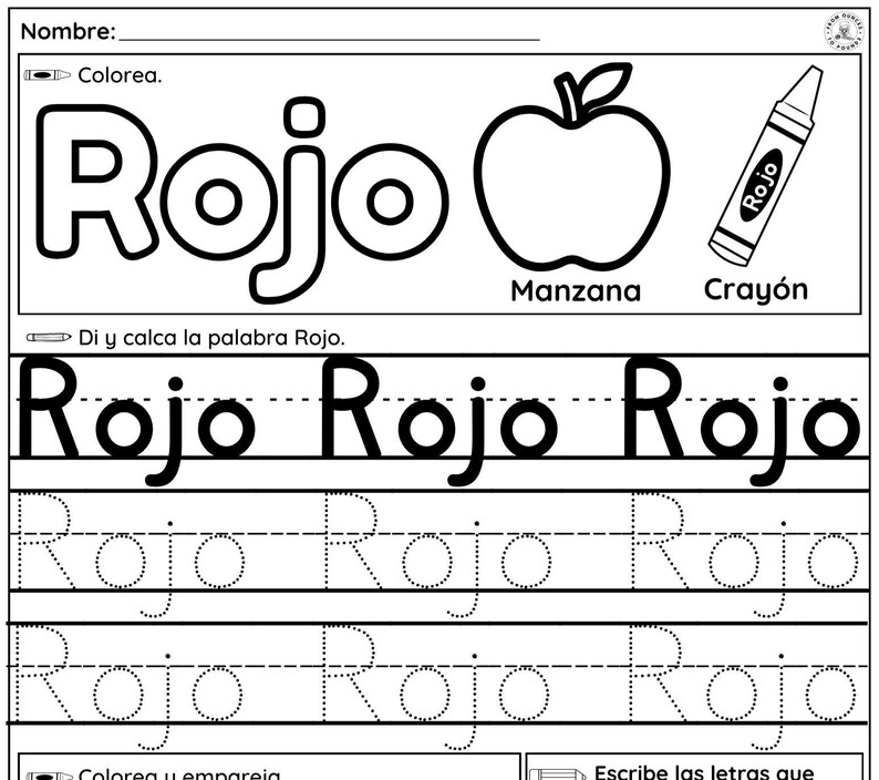 Los Colores/the Colors Learning Activity Set in Spanish (digital ...