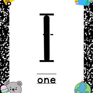 Classroom Decor: Alphabet & Numbers 1-20 Posters (46 Pages, 8.5"x11 ...