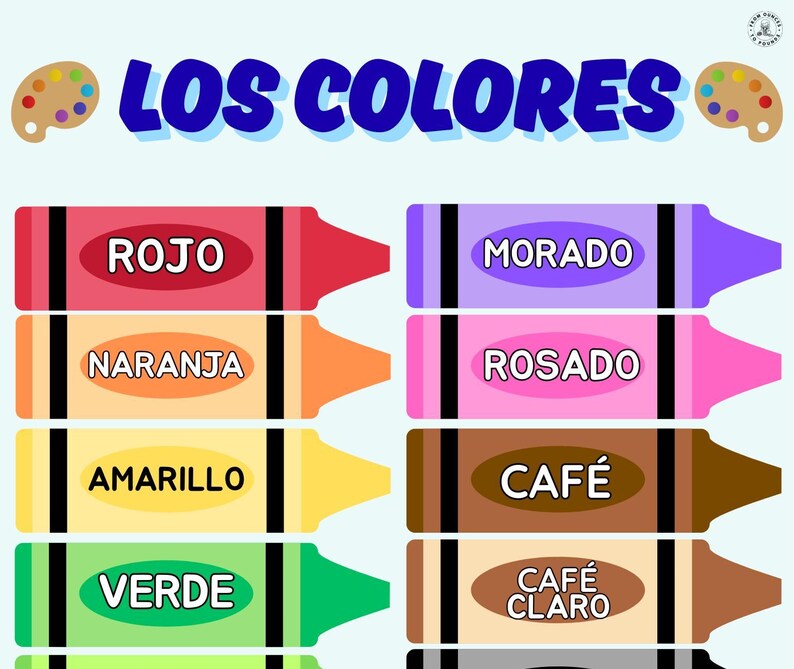 Los Colores/the Colors Learning Activity Set in Spanish (digital ...