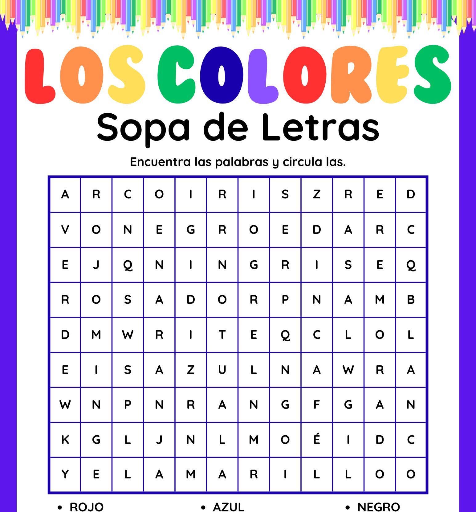 Los Colores/the Colors Learning Activity Set in Spanish (digital ...
