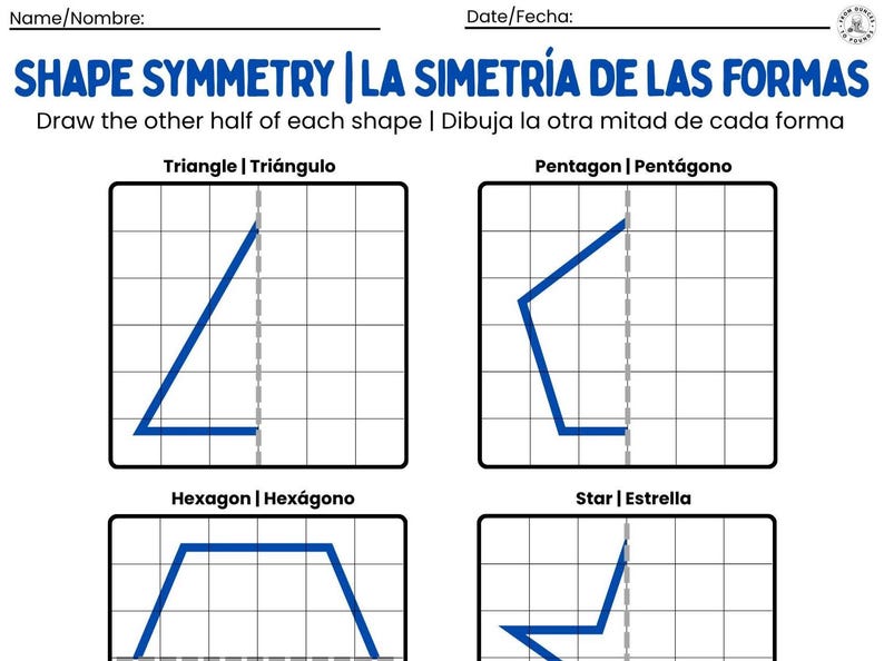 Shapes/las Formas: Educational Poster and Activity Set (english-spanish ...