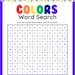 The Colors Learning Activity Set: 11 Worksheets + Word Search ...
