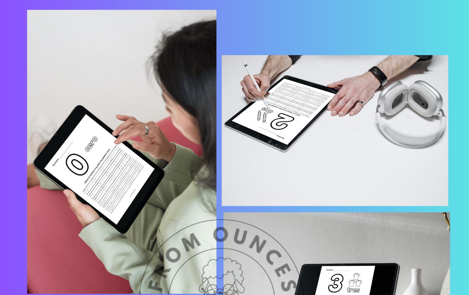 Colorea Y Calca Los Números 0-10 En Español para Imprimir/printable ...
