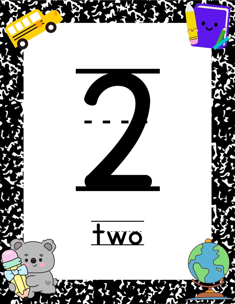 Classroom Decor: Alphabet & Numbers 1-20 Posters (46 Pages, 8.5"x11 ...