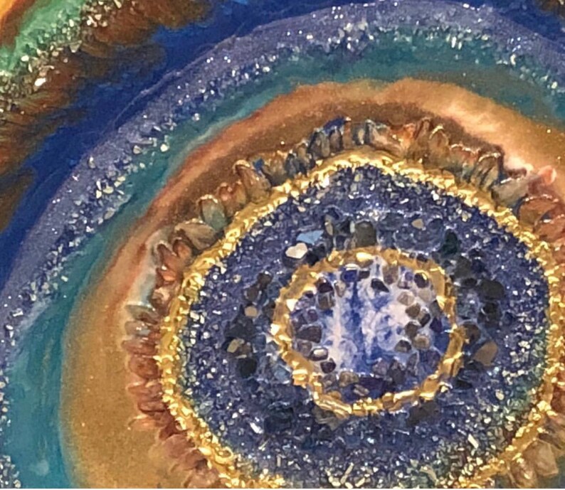 Mixed Media Abstract Painting Citrine Sunlight Gallery Wrapped Canvas ...