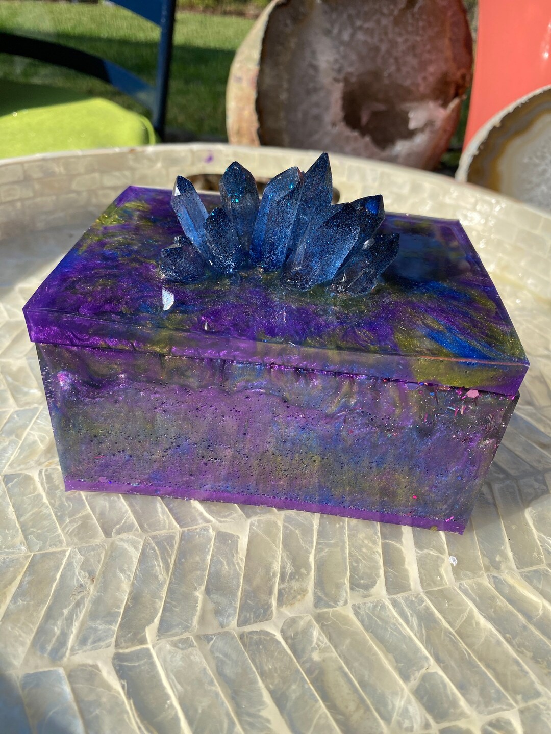 Magical Energy Meditation Goddess Manifestation Blue Crystal Infused ...