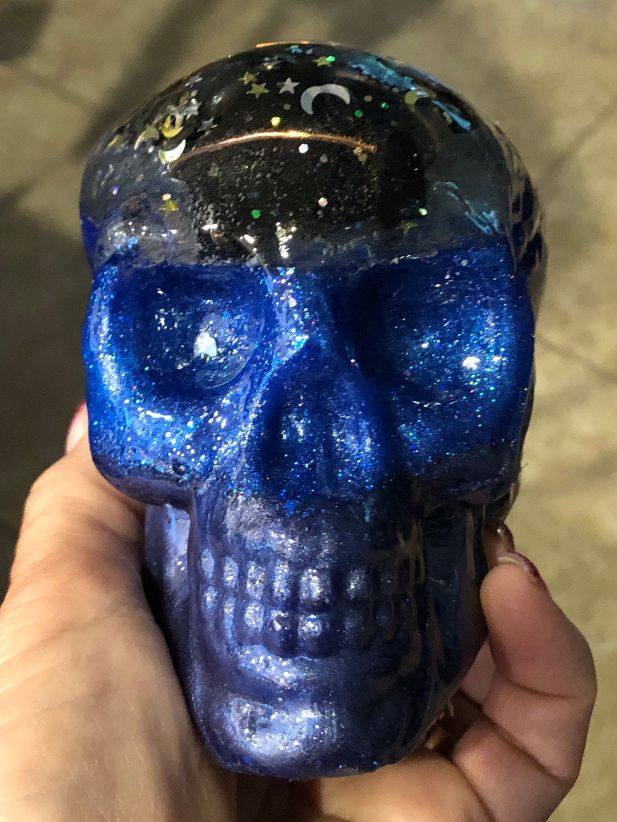 Large Skull Full Moon Energy Sacred Space Copper Wrapped | Etsy