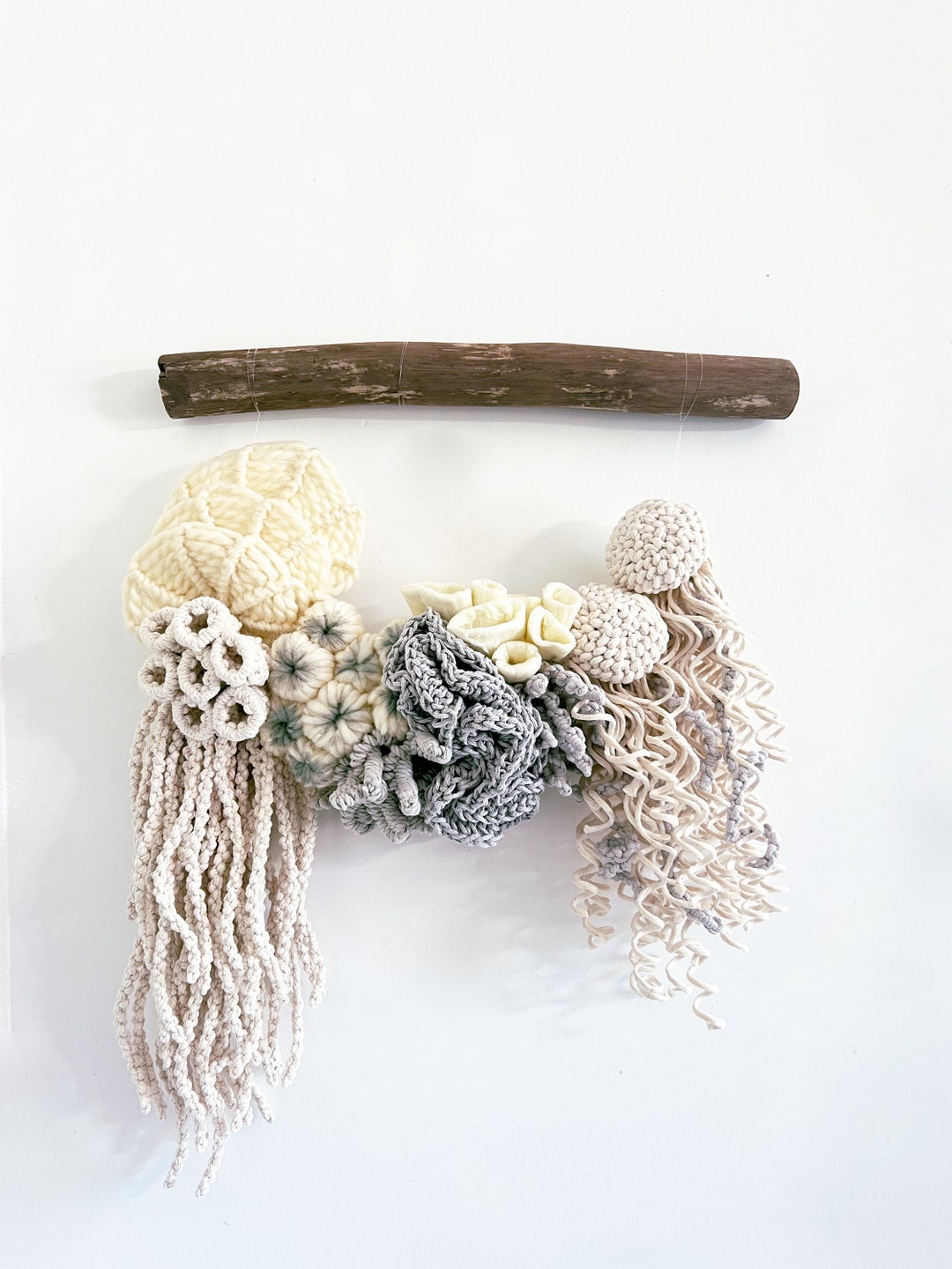 Macrame Ocean Art/coral Reef Art/ Nautical Wall Art/macrame Barrier ...