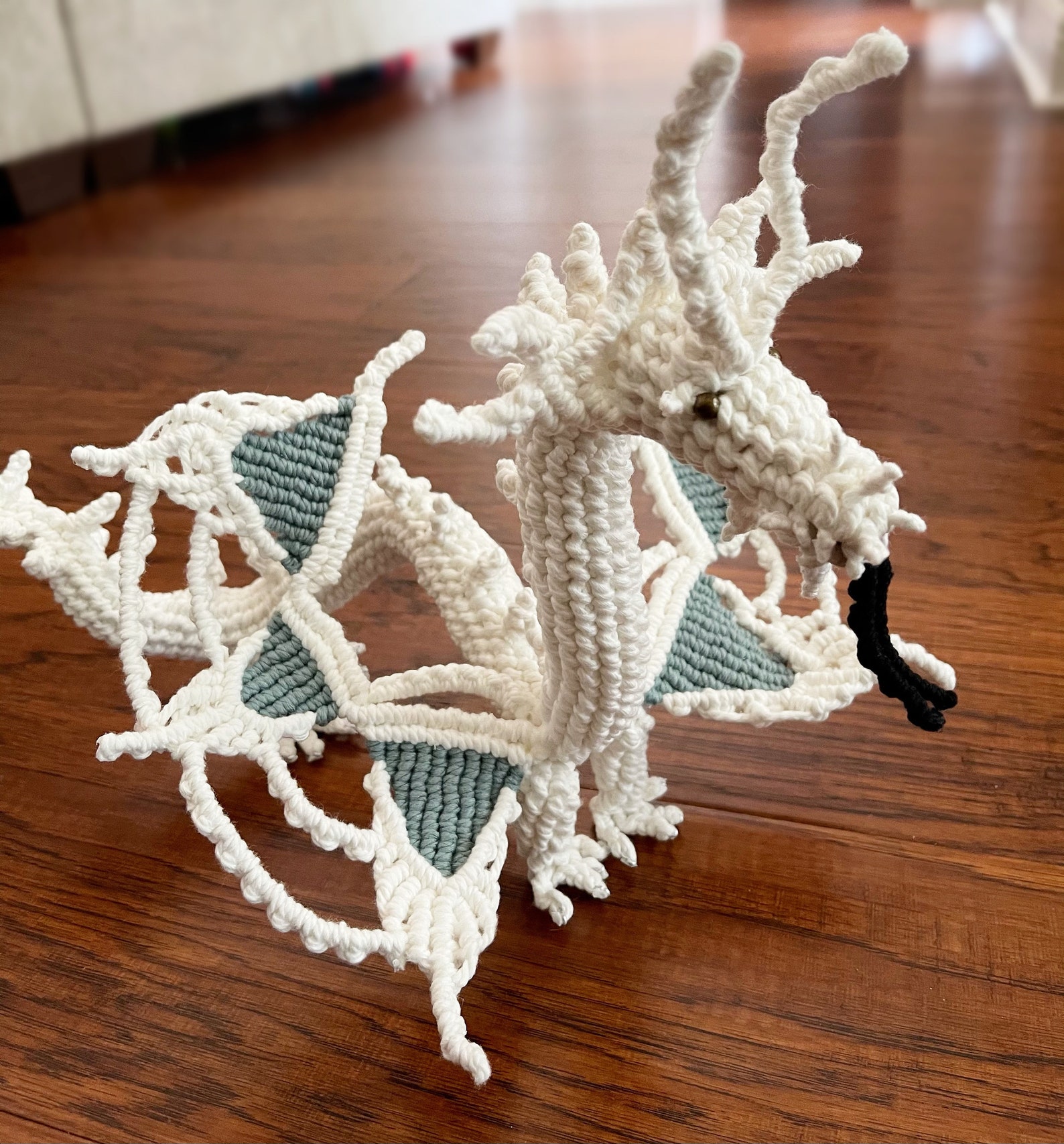 Macrame Dragon/ Dragon Art/ Macrame Sculpture Dragon/dragon | Etsy