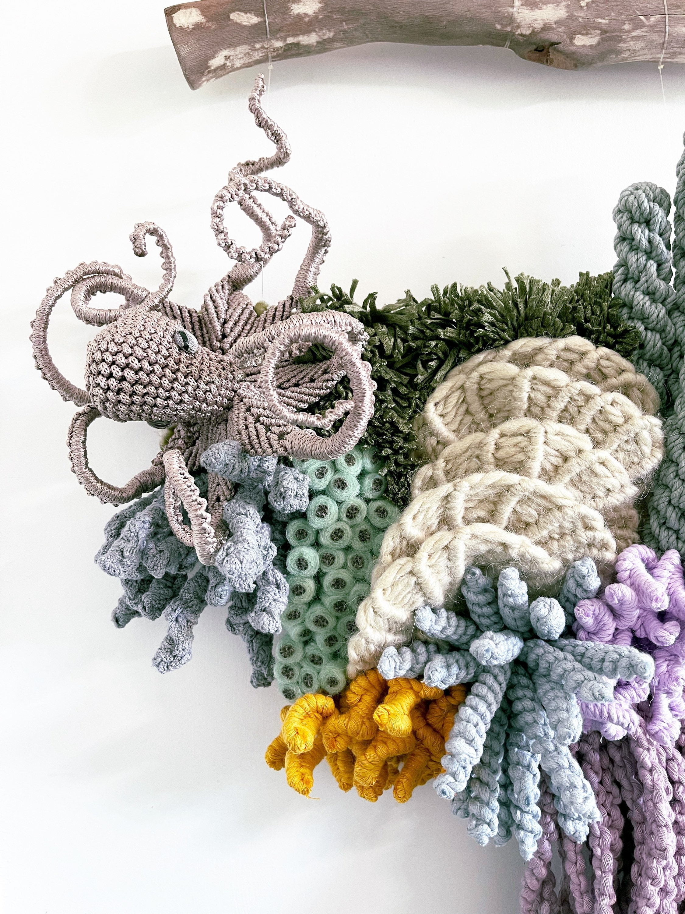 COMMISSION Only//small Macrame Ocean Art/coral Reef Art/ - Etsy Canada