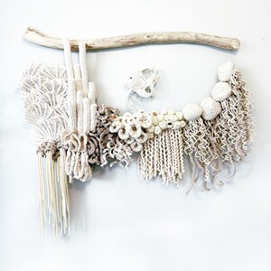 COMMISSION ONLY XL Macrame Ocean Art/coral Reef Art/ Nautical Wall Art ...