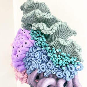 Blue Lobster Art/ Lobster Art/ Macrame Lobster Ocean Sculpture/ Macrame ...