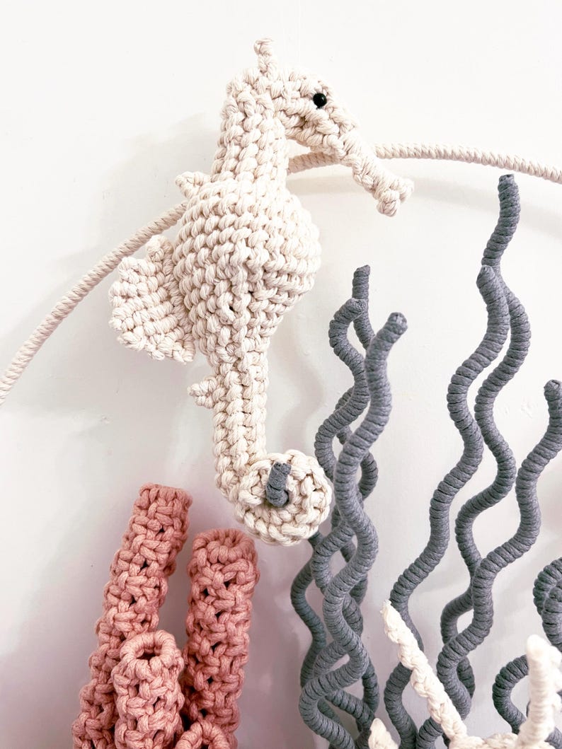 Large Macrame Hoop Wall Art: Coral Reef Fiber Art (commission Order) - Etsy