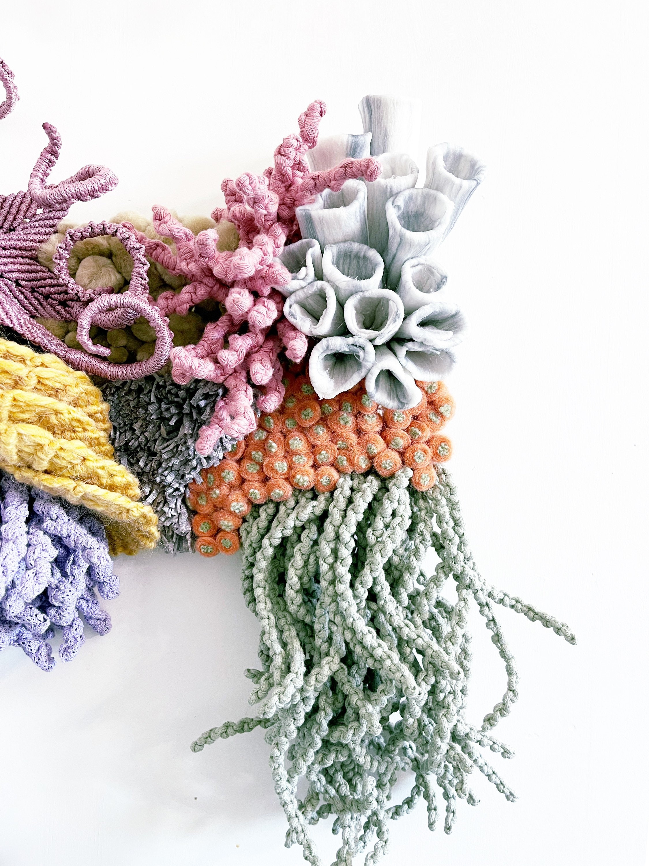 COMMISSION Only//small Macrame Ocean Art/coral Reef Art/ - Etsy Canada