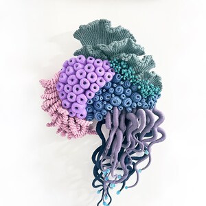 Blue Lobster Art/ Lobster Art/ Macrame Lobster Ocean Sculpture/ Macrame ...