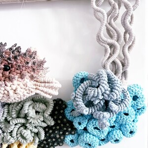 Large Coral Wall Decor /coral Reef Art/macrame Fish Art/ - Etsy