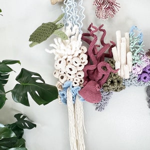 COMMISSION ONLY// Macrame Ocean Art/ Nautical Wall Art/macrame Seahorse ...