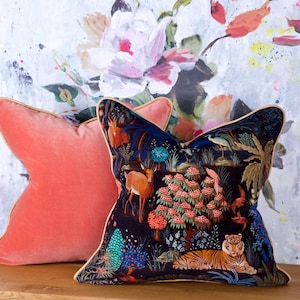 Pierre Frey Le Jardin Du Palais Velvet Pillow - Exotic Persian Gardens ...