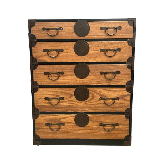 Japanese Chest of Drawer Meiji Cabinet - Etsy