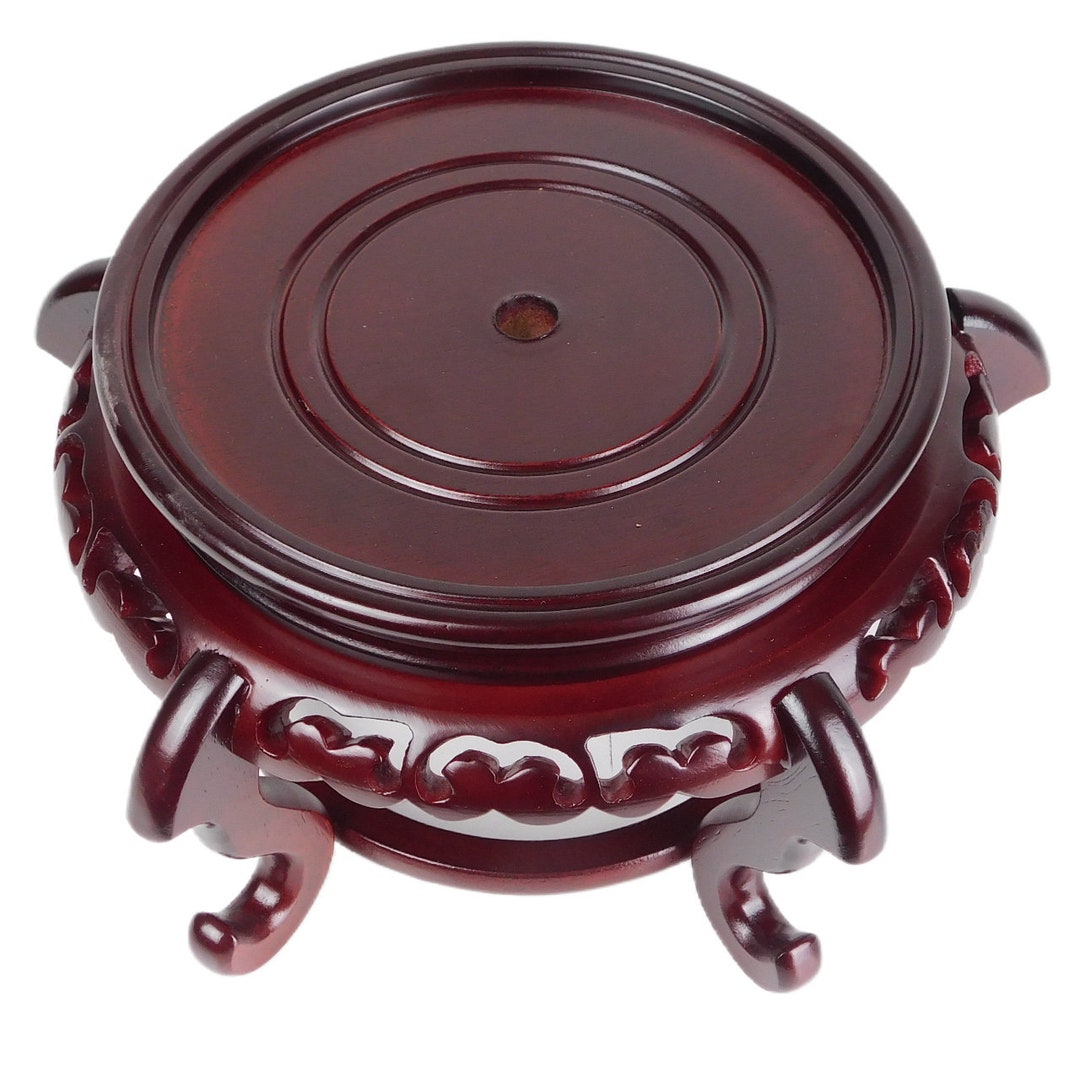 Porcelain Bowl Stand With Mahogany Finish - Etsy