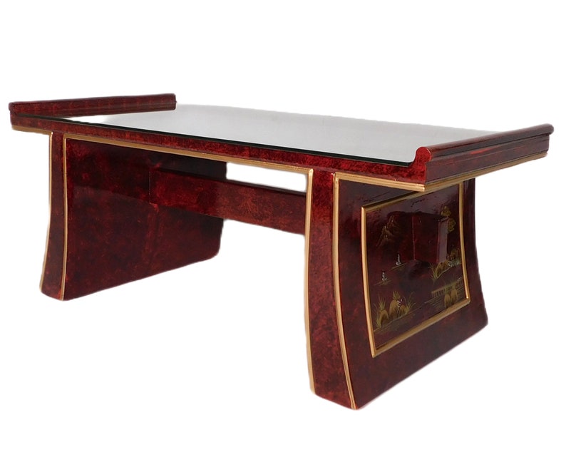 42 Oriental Coffee Table With High Gloss Lacquer and - Etsy