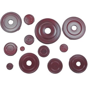 Dark Red Mahogany Porcelain Vase Stand - Etsy