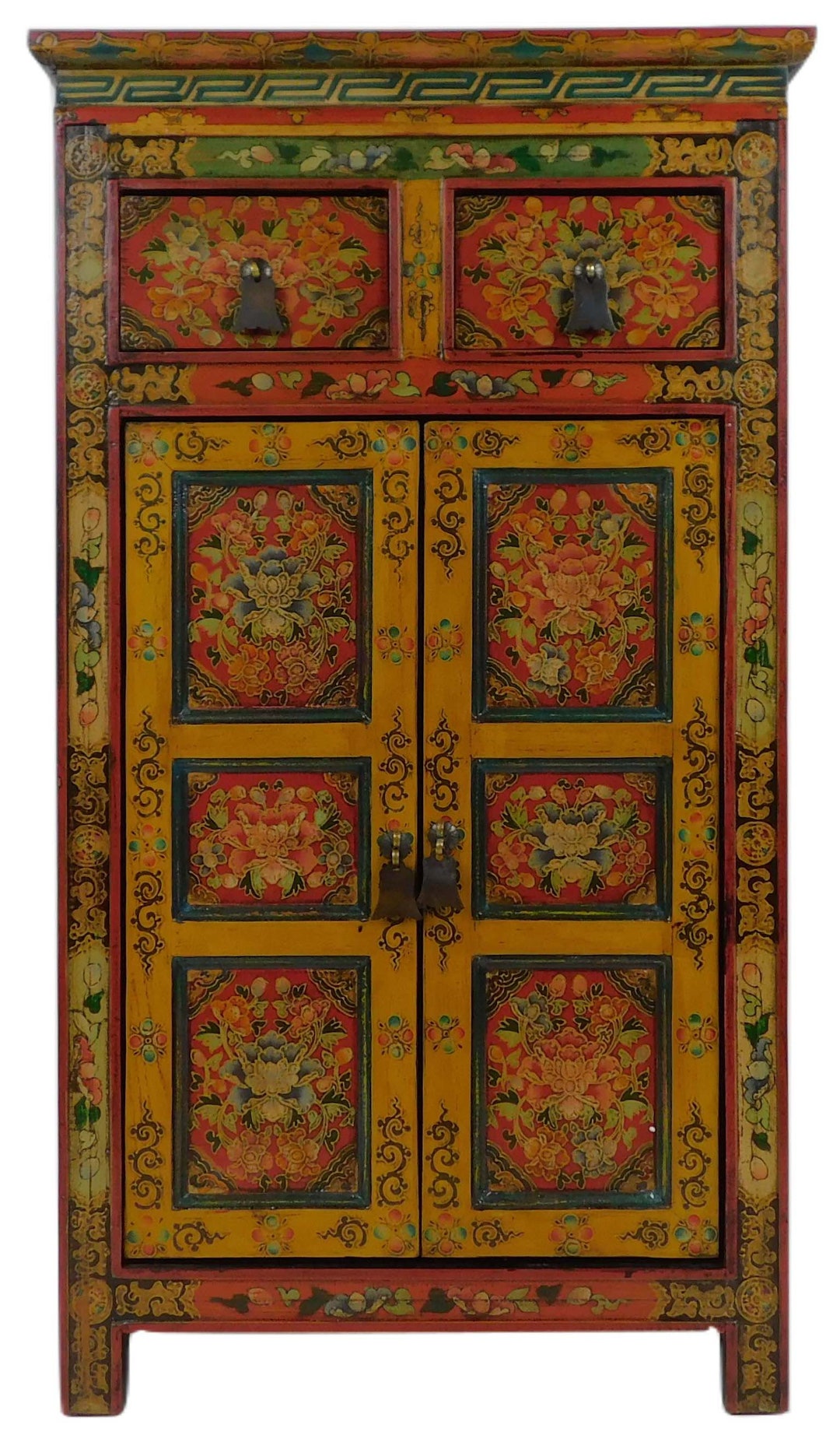 Tibetan Floral Hall Chest - Etsy