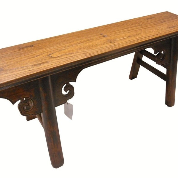 Chinese Wooden Bench - Etsy