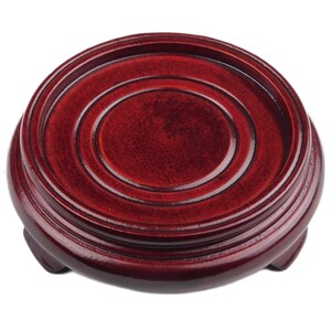 Dark Red Mahogany Porcelain Vase Stand - Etsy